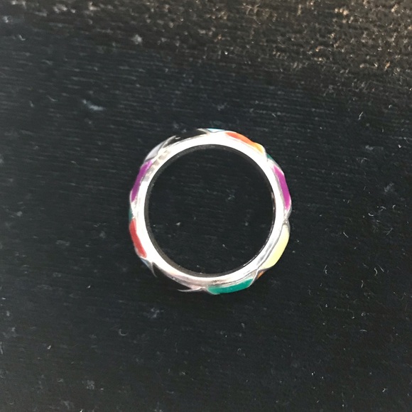 Jewelry | Zuni Sterling Silver Multicolor Inlay Ring | Poshmark